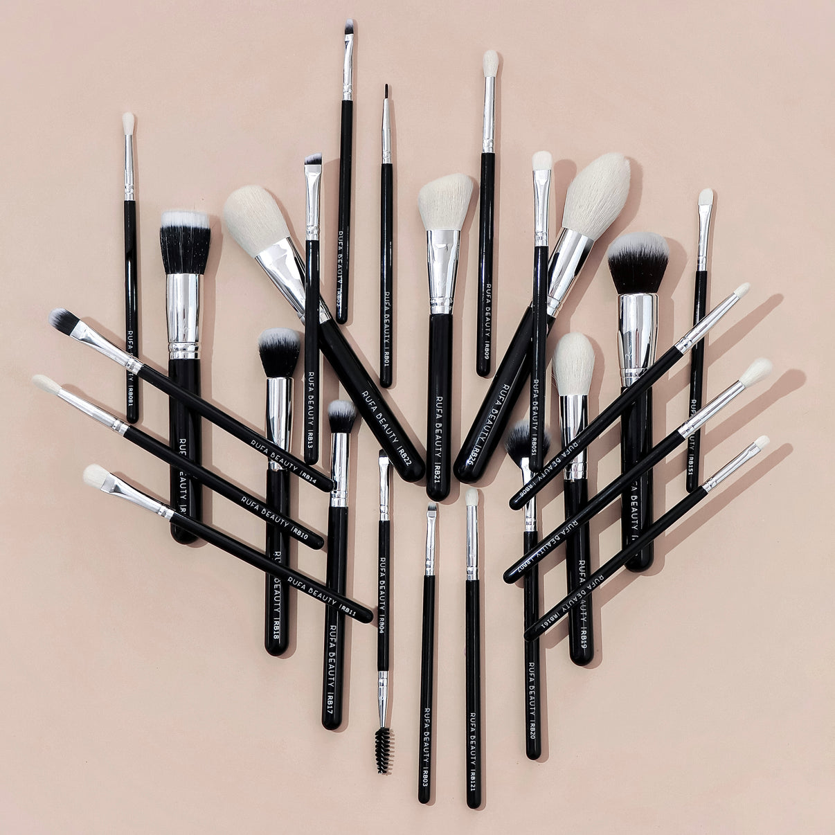 Pro Makeup Brushes - 25 Face + Eye brushes – Rufa Beauty